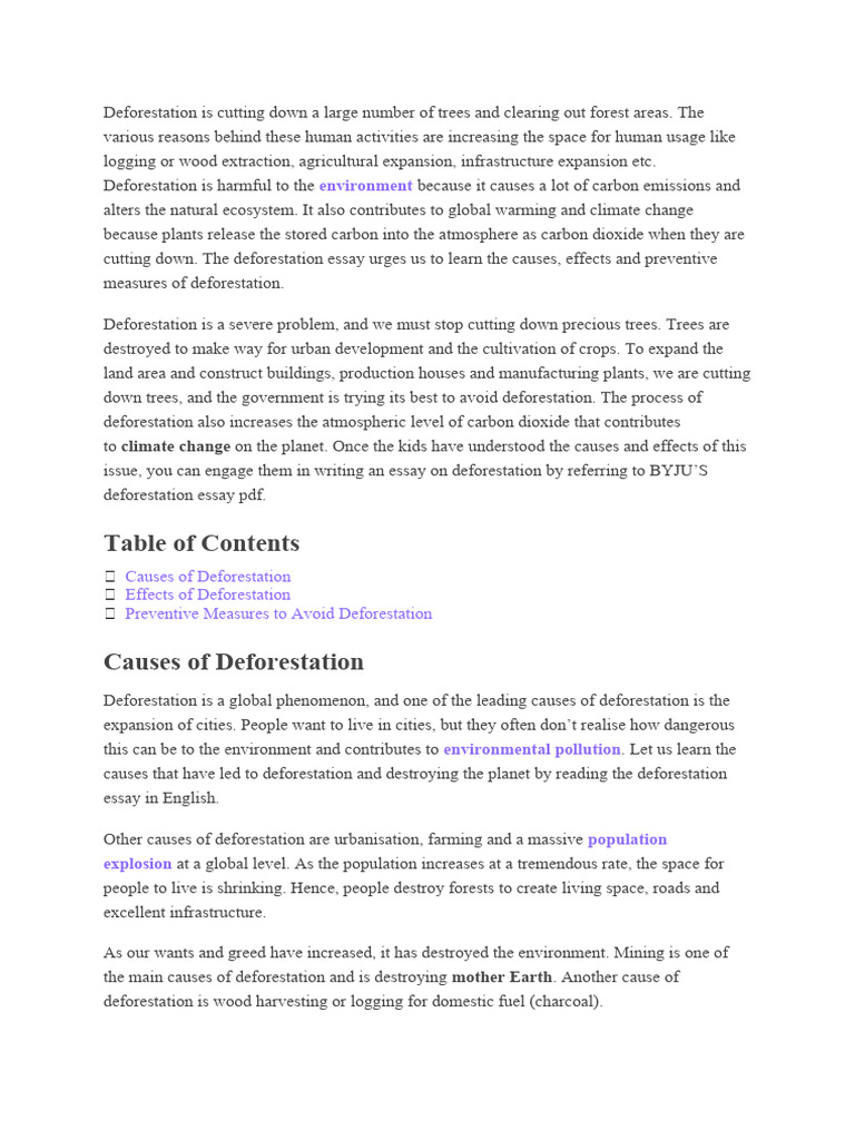 Deforestation Pdf Deforestation Climate Change