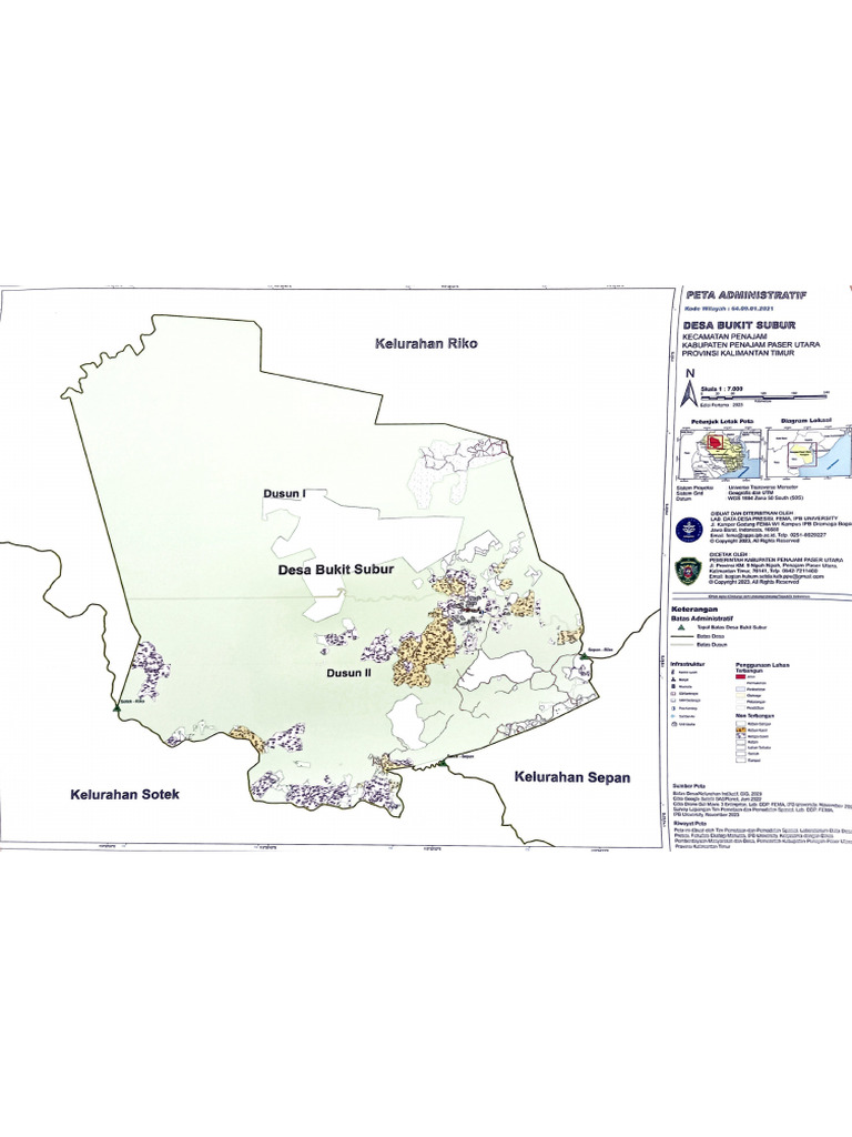 Peta Desa Bukit Subur | PDF