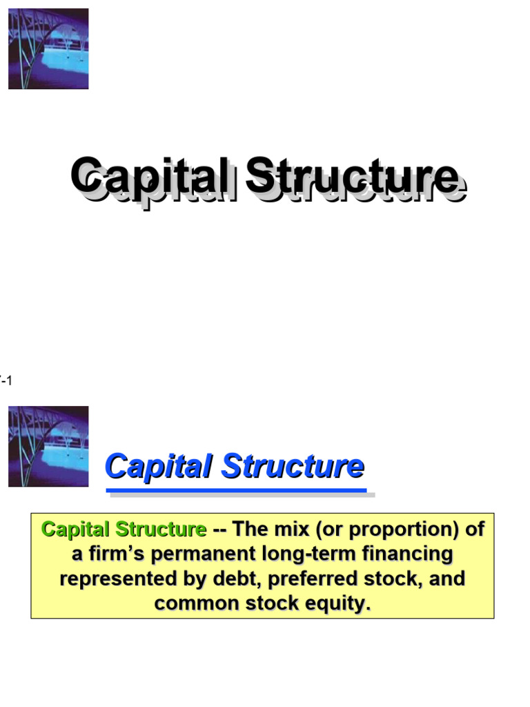 Capital Structure | PDF | Cost Of Capital | Capital Structure