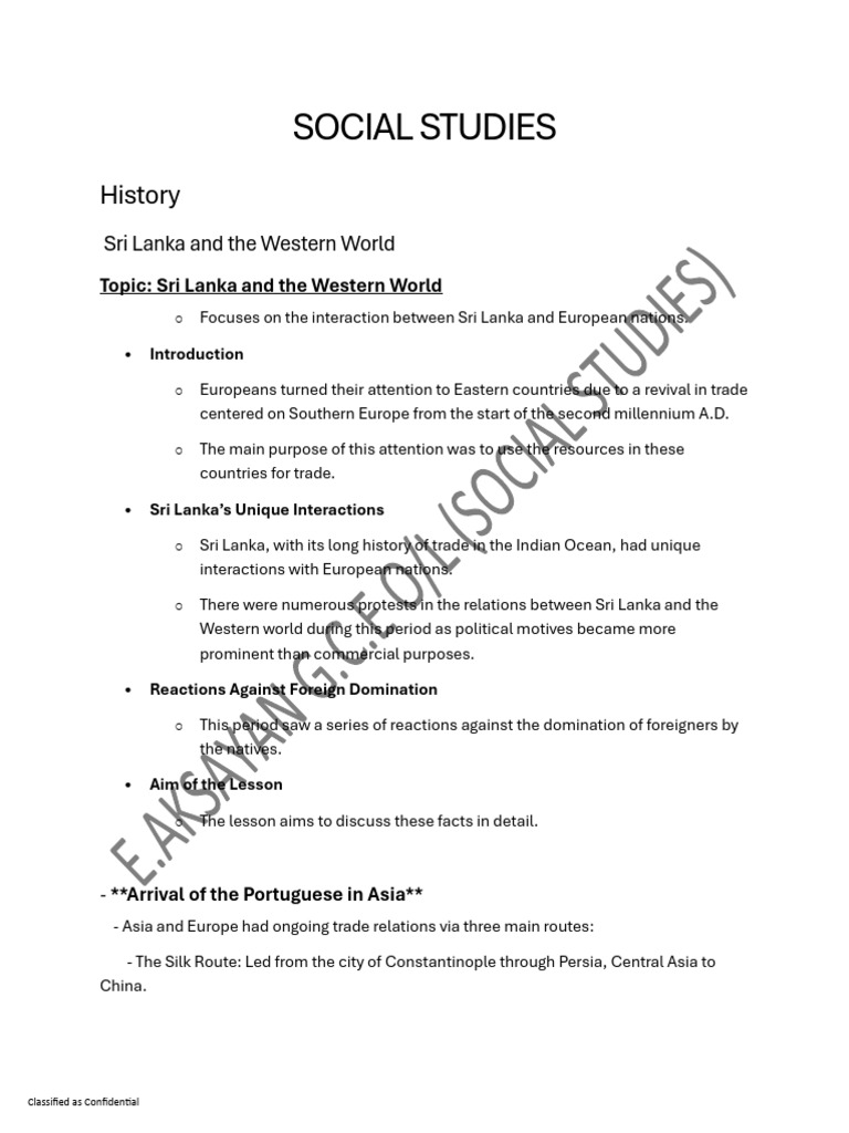 Social Studies | PDF | Trade