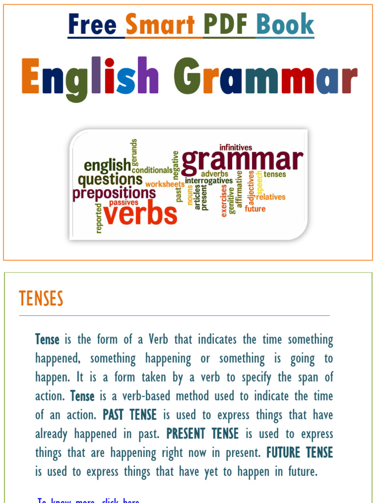 Free English Grammar Smart PDF | PDF | Verb | Grammatical Tense