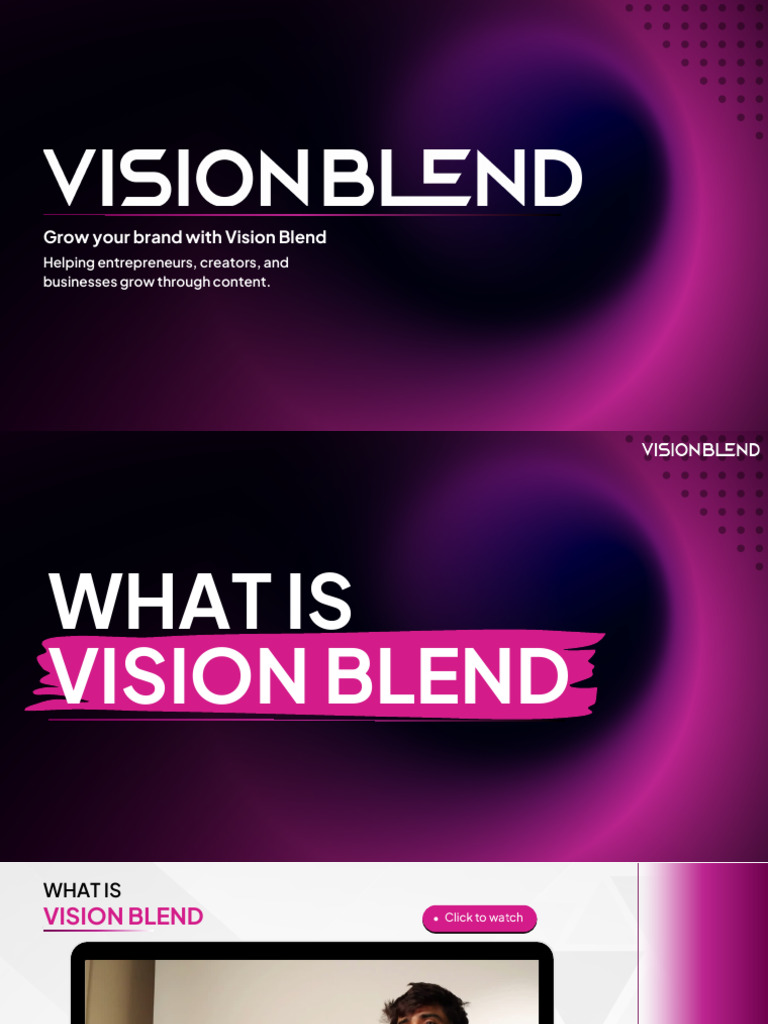 Boost Your Brand with Vision Blend | PDF | Brand | Linked In