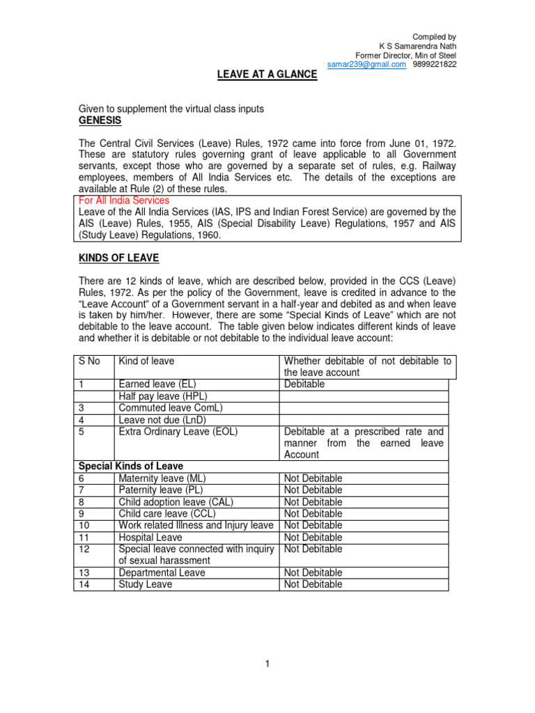 Leave Rules 5 | PDF | Parental Leave | Pension