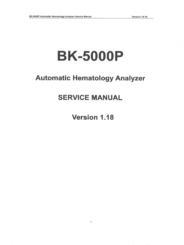 BK 5000 P | PDF