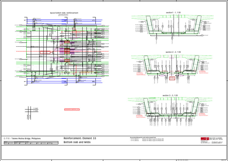 C715-246 Element 33 - Reinforcement Bottom Slab and Webs | PDF | Civil ...