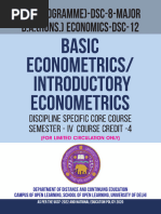 Basic Econometrics 5th Edition Gujarati Fast Access | PDF | Regression Analysis | Econometrics