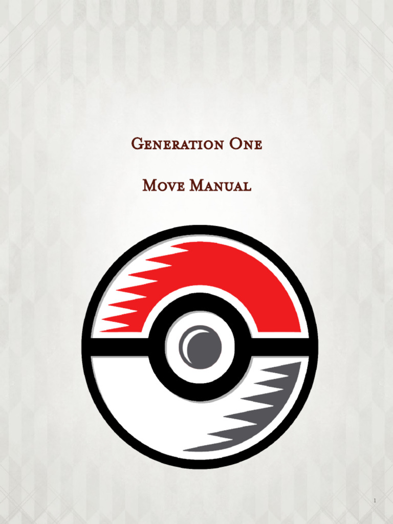 Generation 1 Move Manual Overview | PDF