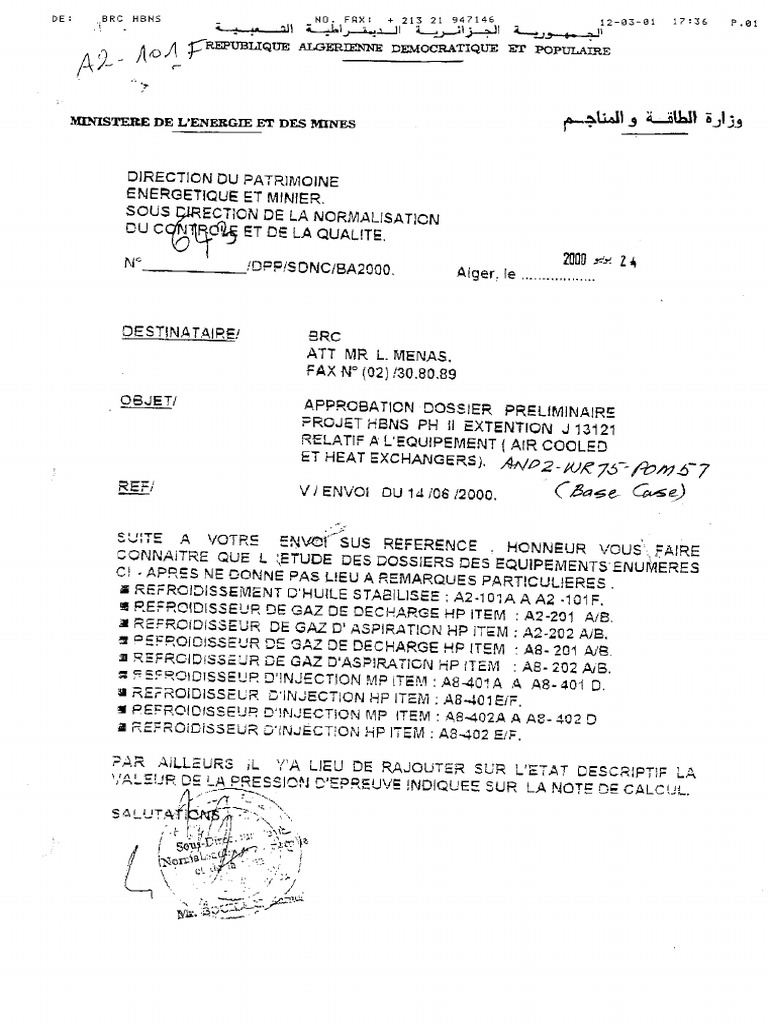 A2-101 F Dossier Tech | PDF