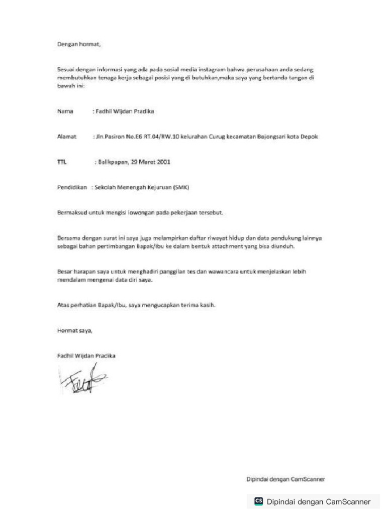 Berkas Lengkap Fadhil | PDF