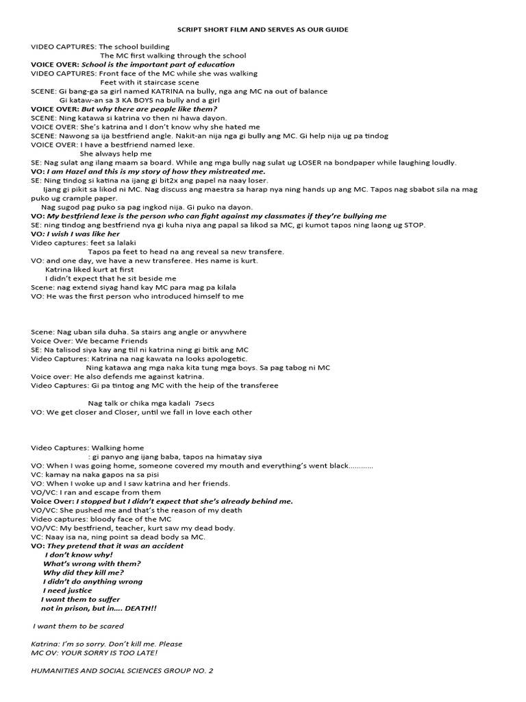 Script Short Film and Serves As Our Guide | PDF