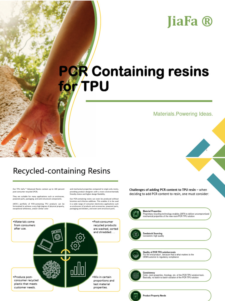 宣传册 Pcr Jiafa Tpu | PDF | Strength Of Materials | Recycling