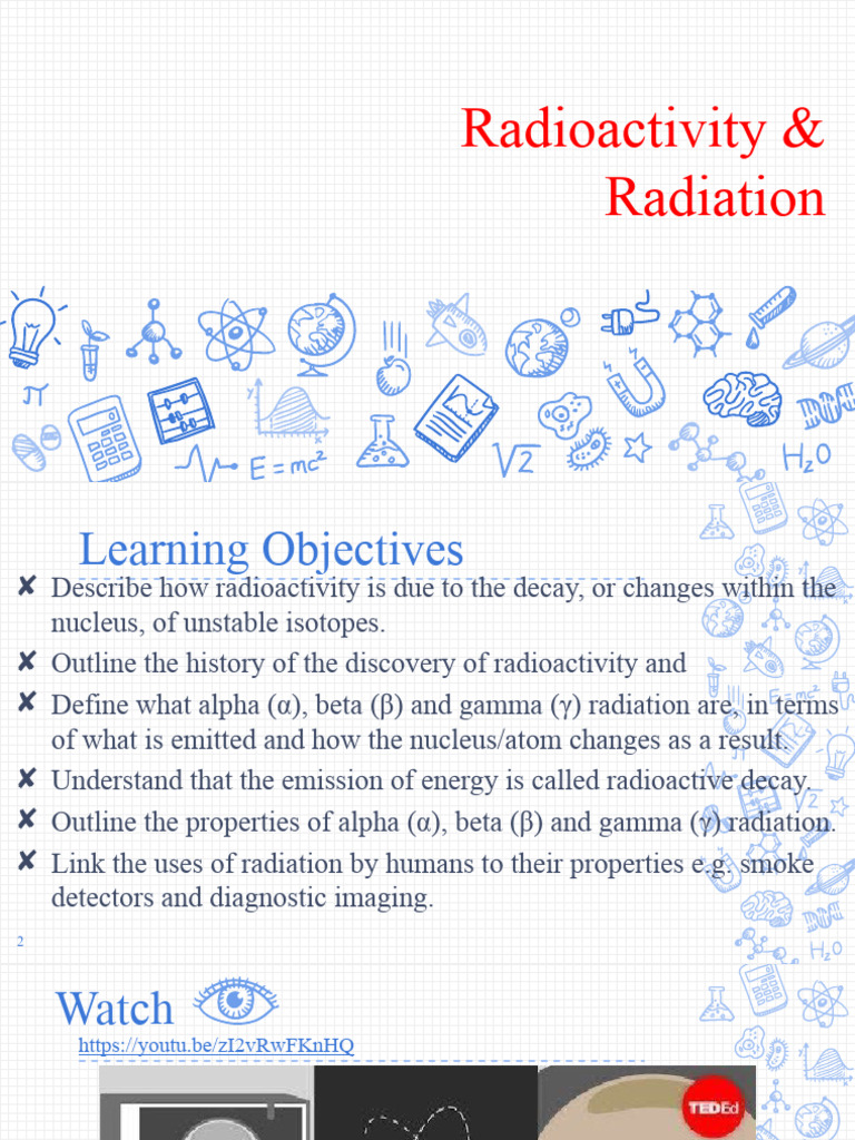 Radioactivity & Radiation | PDF | Radioactive Decay | Nuclear Physics