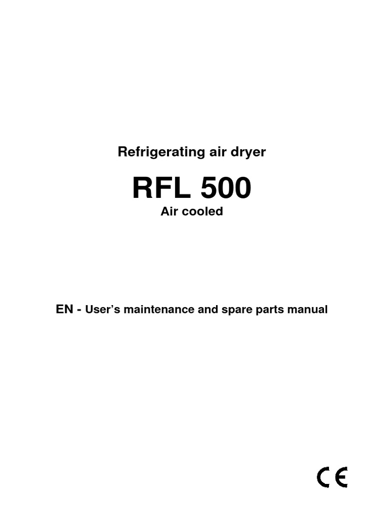 RFL 500 Refrigerating Air Dryer | PDF | Switch | Equipment