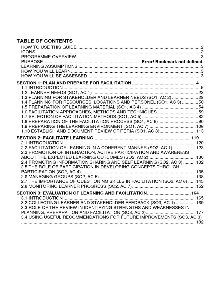 Facilitation Guide for Effective Learning | PDF | Educational ...