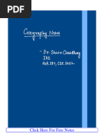 Free UPSC Geography Handwritten Notes | PDF
