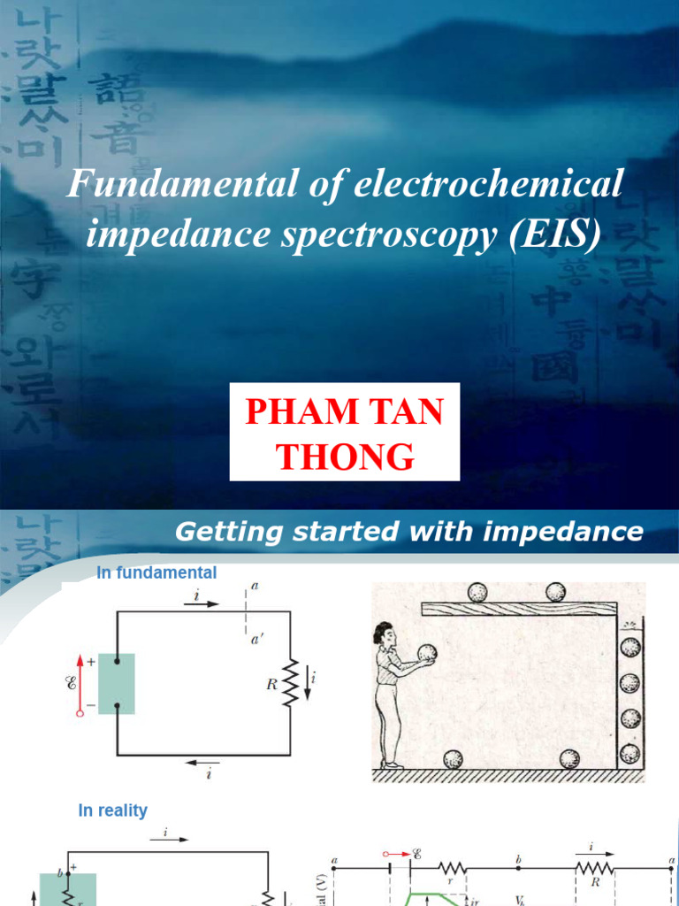 Fundamental of EIS | PDF | Capacitor | Electrical Impedance
