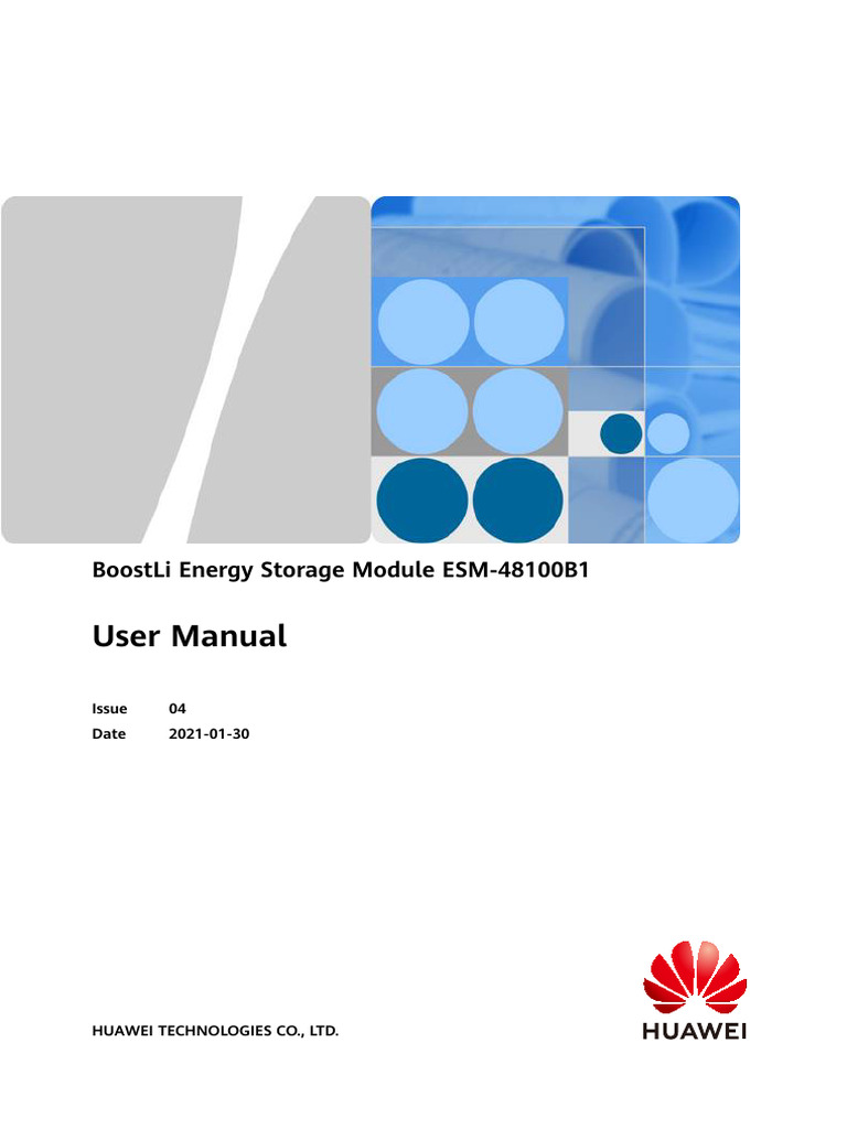 BoostLi Energy Storage Module ESM-48100B1 User Manual | PDF ...