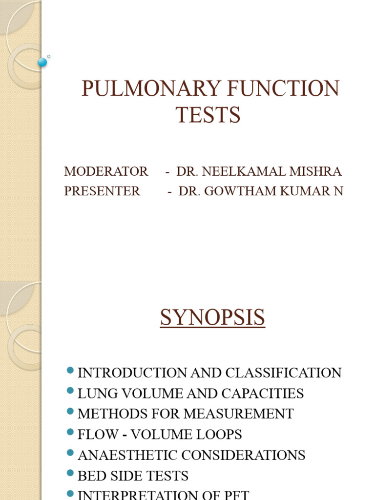 Pulmonary Function Test-1 | PDF | Exhalation | Lung