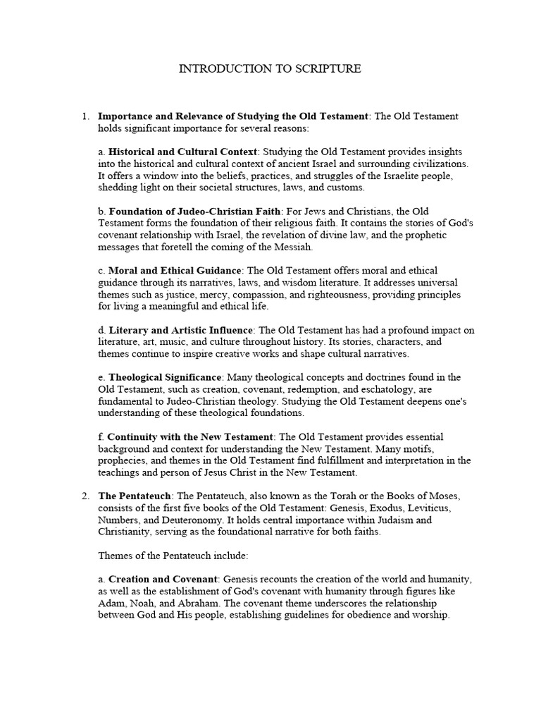 Introduction To Scripture | PDF | Gospel Of John | Gospels