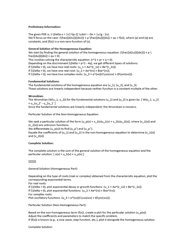 Preliminary Information | Download Free PDF | Differential Equations | Mathematics