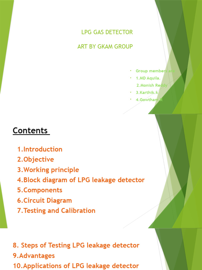 LPG Gas Leakage Detector Overview | PDF | Sensor | Liquefied Petroleum Gas