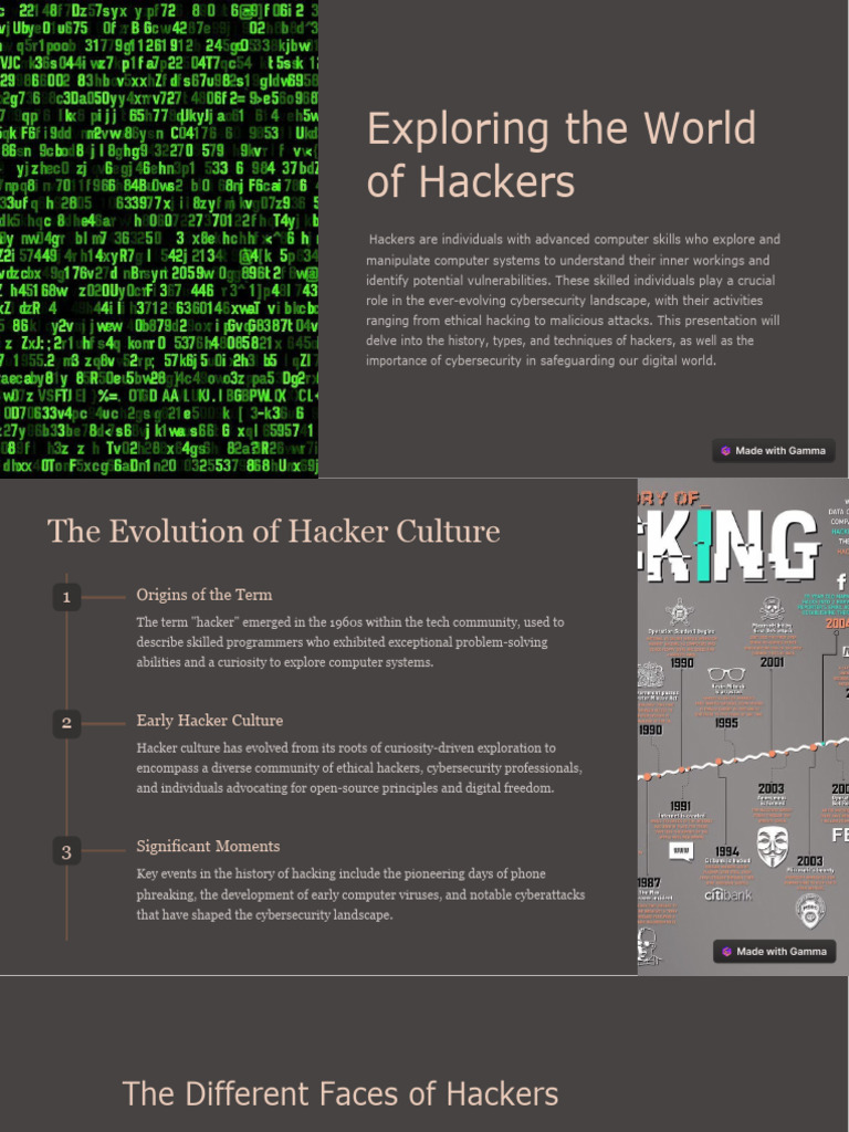 Exploring The World of Hackers | PDF | Security Hacker | Security