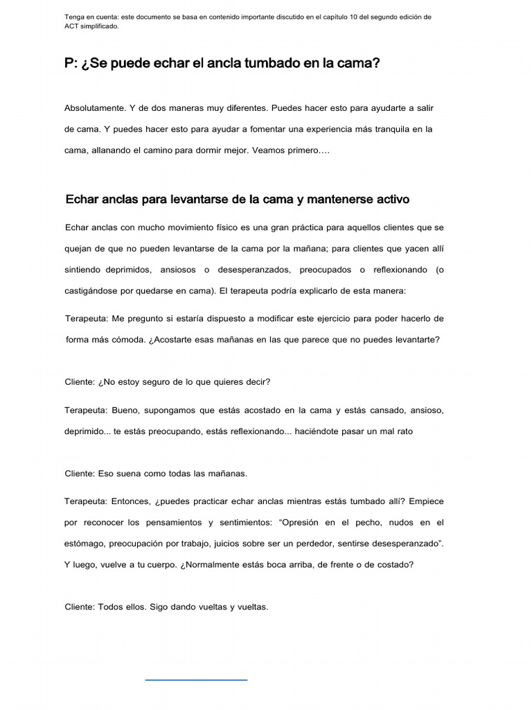 Echar Anclas para Dormir Mejor | PDF | Relaciones personales, crianza y ...