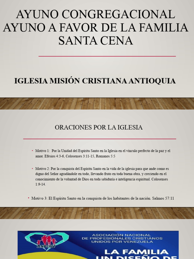 Ayuno y Oraciones Congregacionales | PDF