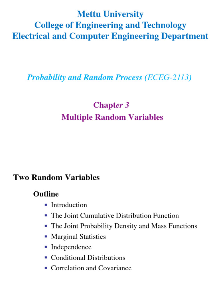 Chapter 3 | PDF | Probability Density Function | Statistics