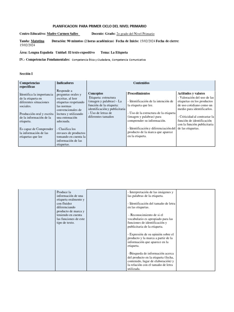 Planificacio de Innovacion | PDF | Simulación | Etiqueta