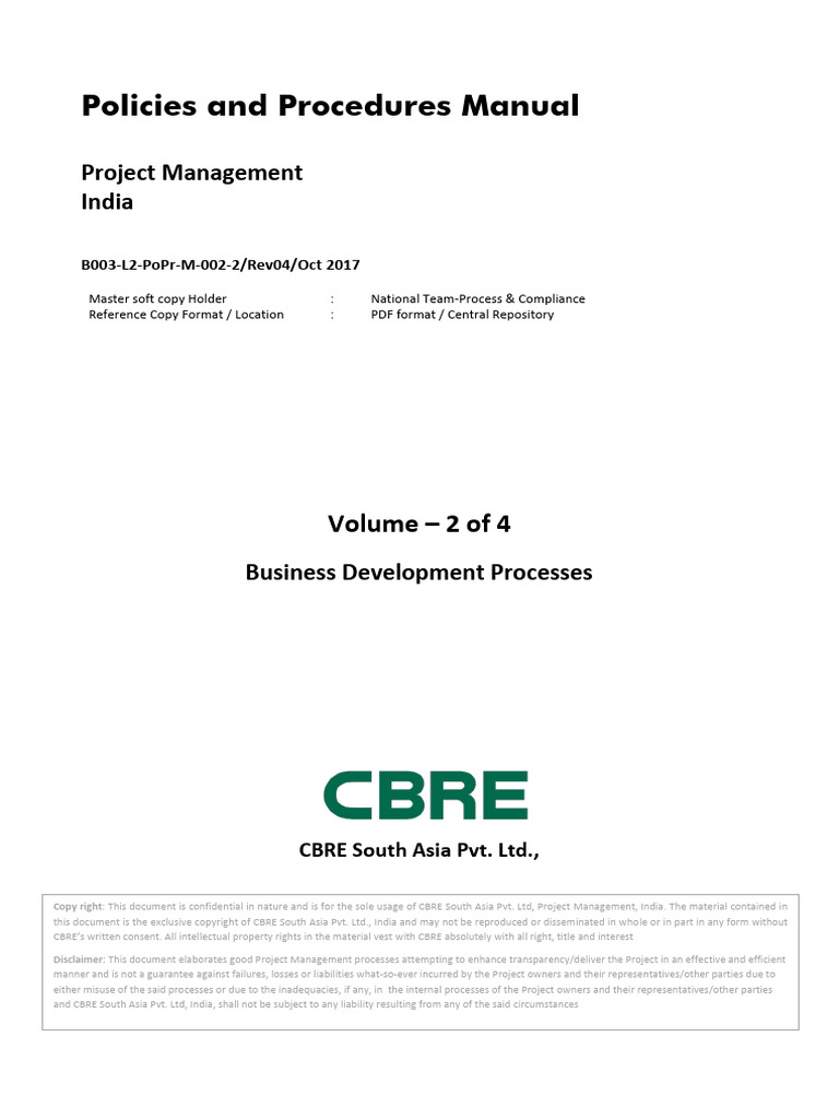 B003-Polcs and Procdrs MNL Vol - 2 of 4 | PDF | Business