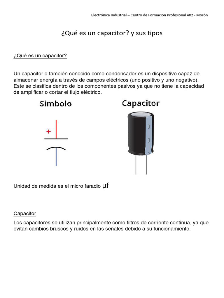 Capacitor | PDF | Condensador | Electricidad