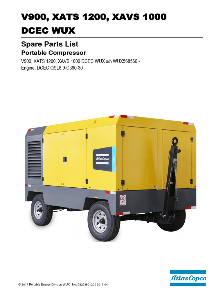 Spare Parts List for DCEC Compressors | PDF | Machines | Manufactured Goods