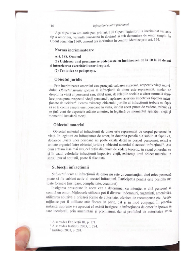 Infractiuni Contra Persoanei | PDF