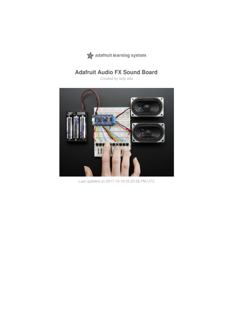 Adafruit Audio FX Sound Board Guide | PDF | Digital Audio | Data ...
