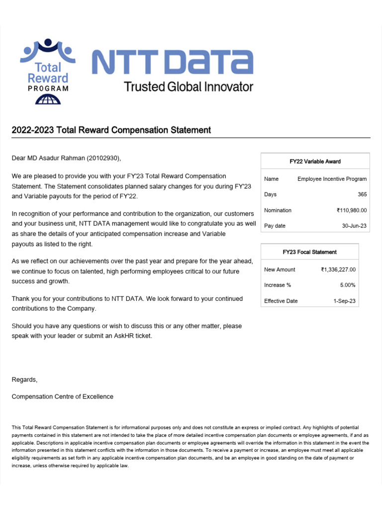 Employee Compensation Overview | PDF | Incentive | Employment