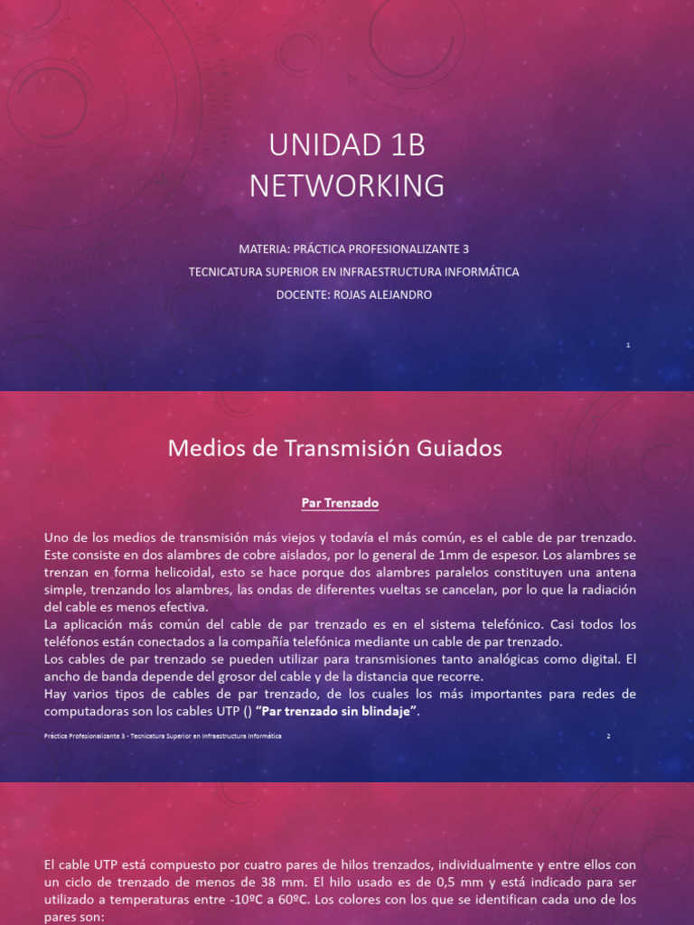 Unidad 1B-Networking | PDF | Wifi | Ieee 802.11
