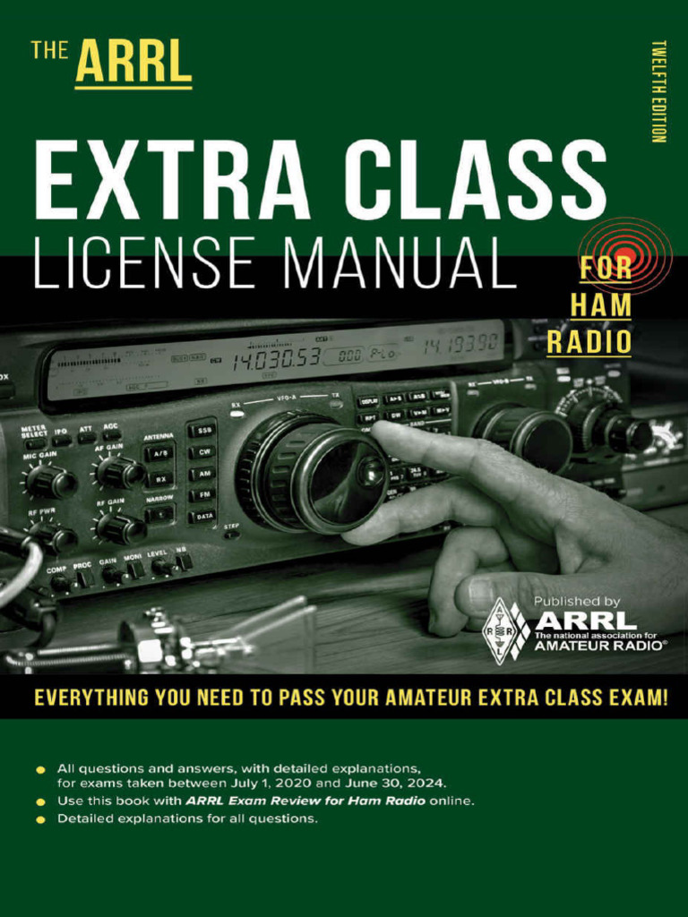 ARRL Extra Class License Manual 12th Edition For Ham Radio-Arrl Inc (2020) | Download Free PDF ...
