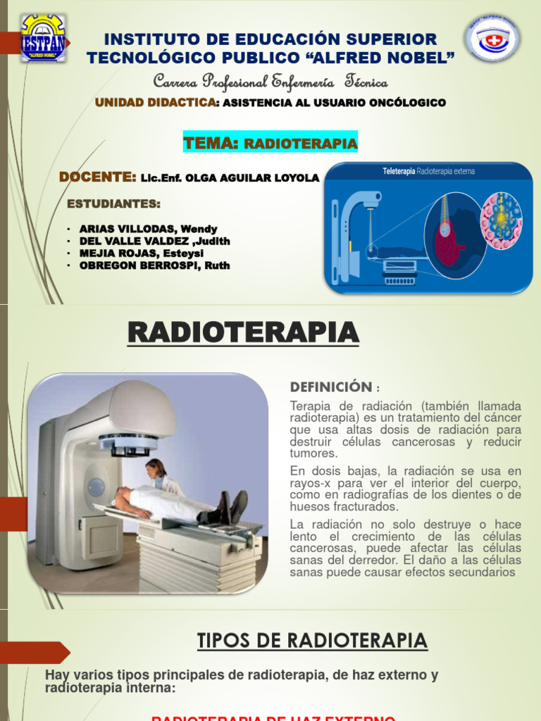 Radioterapia Oncologico | PDF | Terapia de radiación | Cáncer