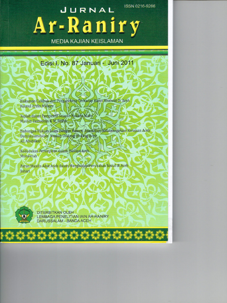 Hubungan Hukum Islam Dan Hukum Adat-Jurnal Ar-Raniry | PDF