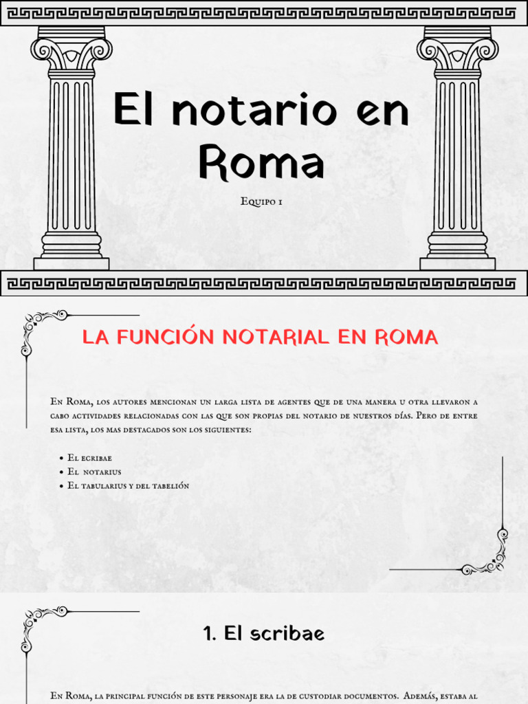 La Función Notarial en Roma | PDF
