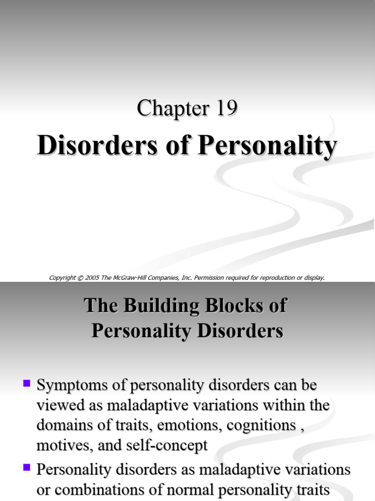 Larsen2e PPT Chapter19 | PDF | Personality Disorder | Mental Disorder