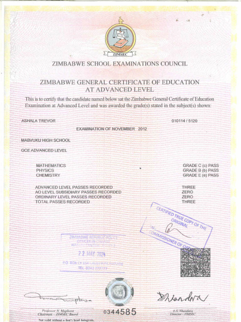 O and A Level Cert | PDF