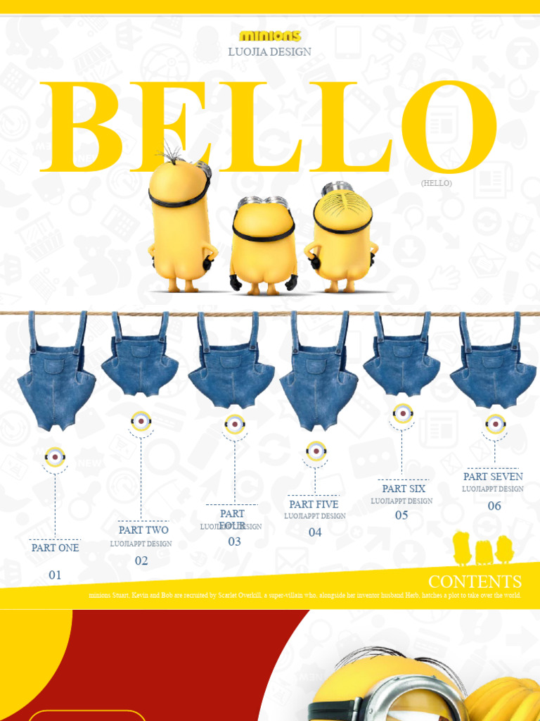 quot-bello-quot-little-yellow-people-ppt-templates | PDF | Films Directed