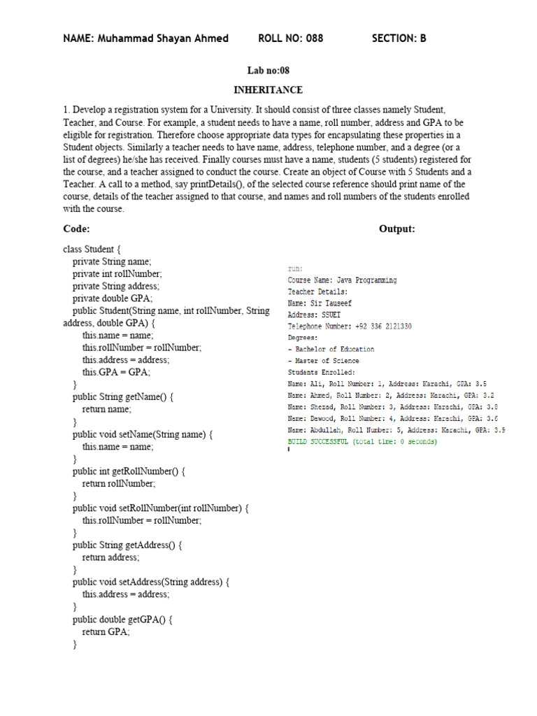Lab 8 | PDF | Central Processing Unit | Method (Computer Programming)