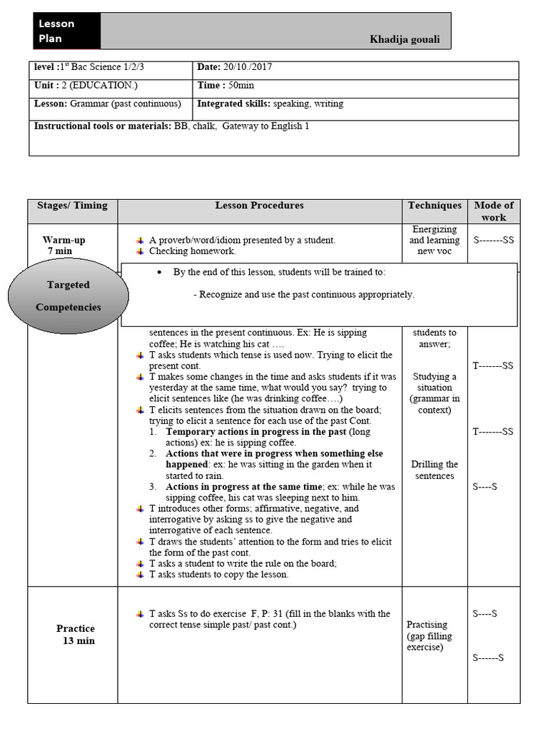LPPP Past Continuous | PDF | Grammar | Linguistics