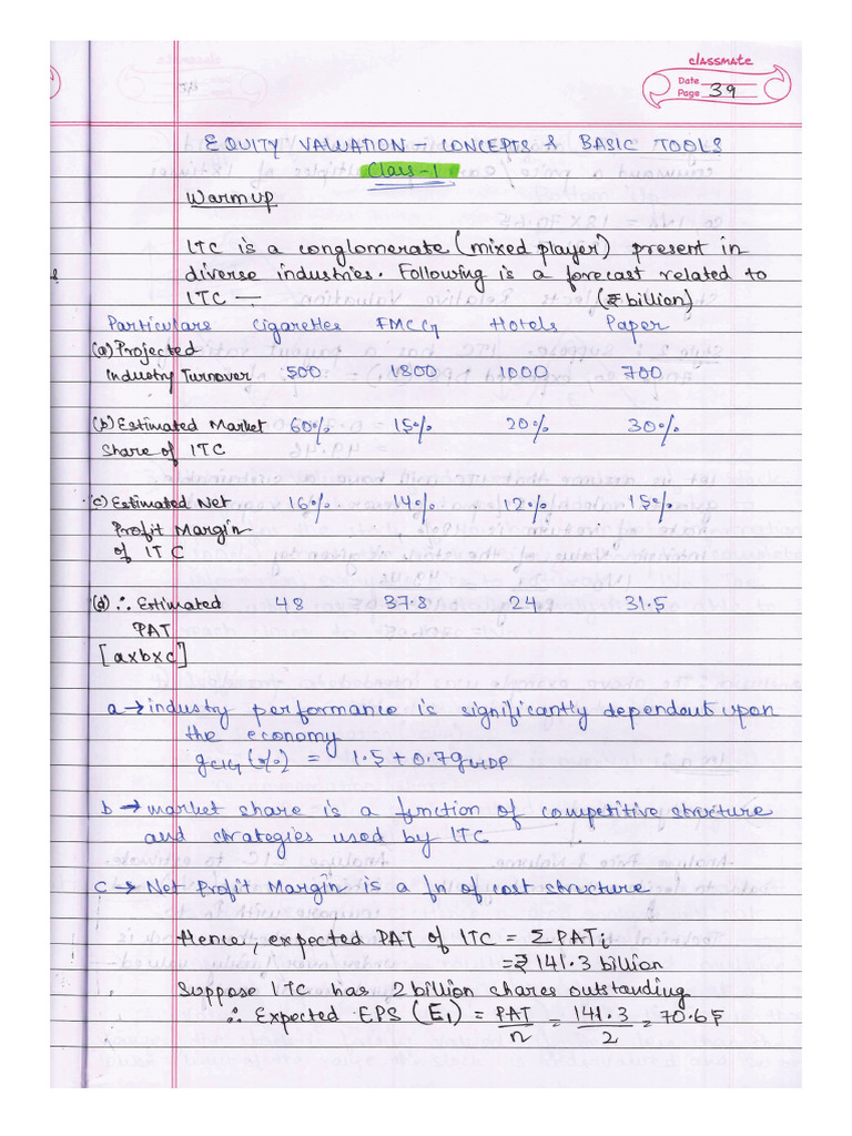 Equity Valuation Concept & Basic Tool | PDF