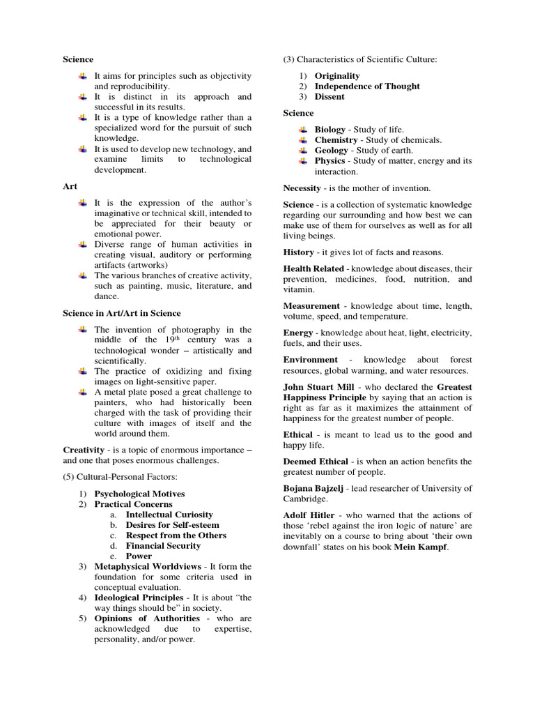 GEN003 Science Technology Society P1 Q2 | PDF | Science | Knowledge