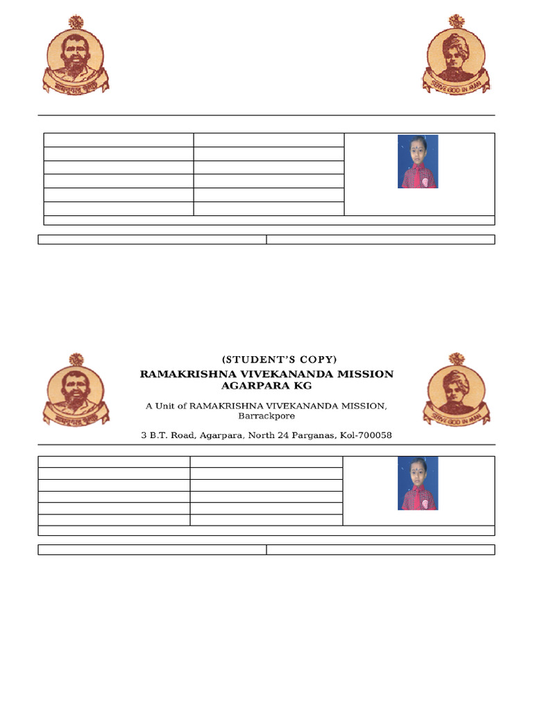 KG I ADMIT CARD | PDF