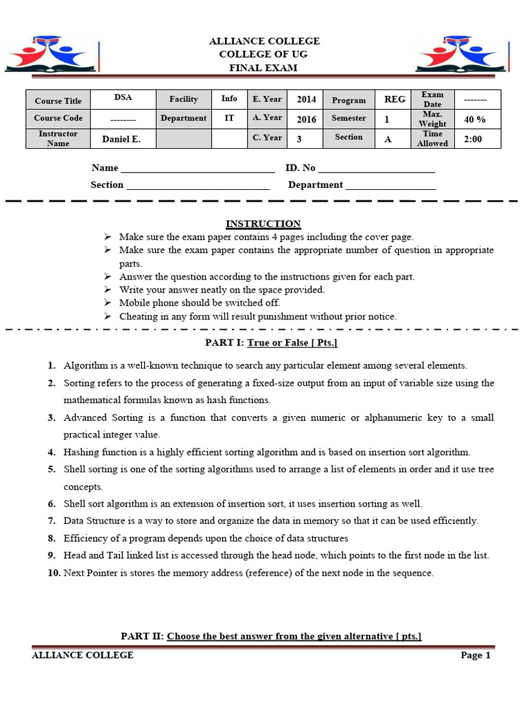 DSA reg 3rd edited | Download Free PDF | Algorithms | Computing DSA reg 3rd edited | Download Free PDF | Algorithms | Computing
